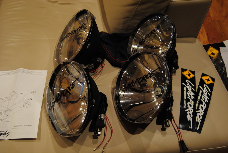 Four Light Force 240 Blitz lights on roof | Chevy and GMC Duramax ...